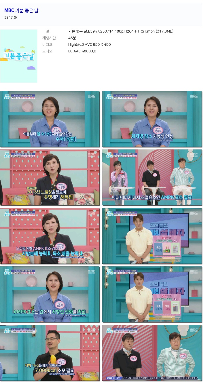 [MBC] 기분 좋은 날.E3947.230714.480p.H264-F1RST 저장 - 파일썬