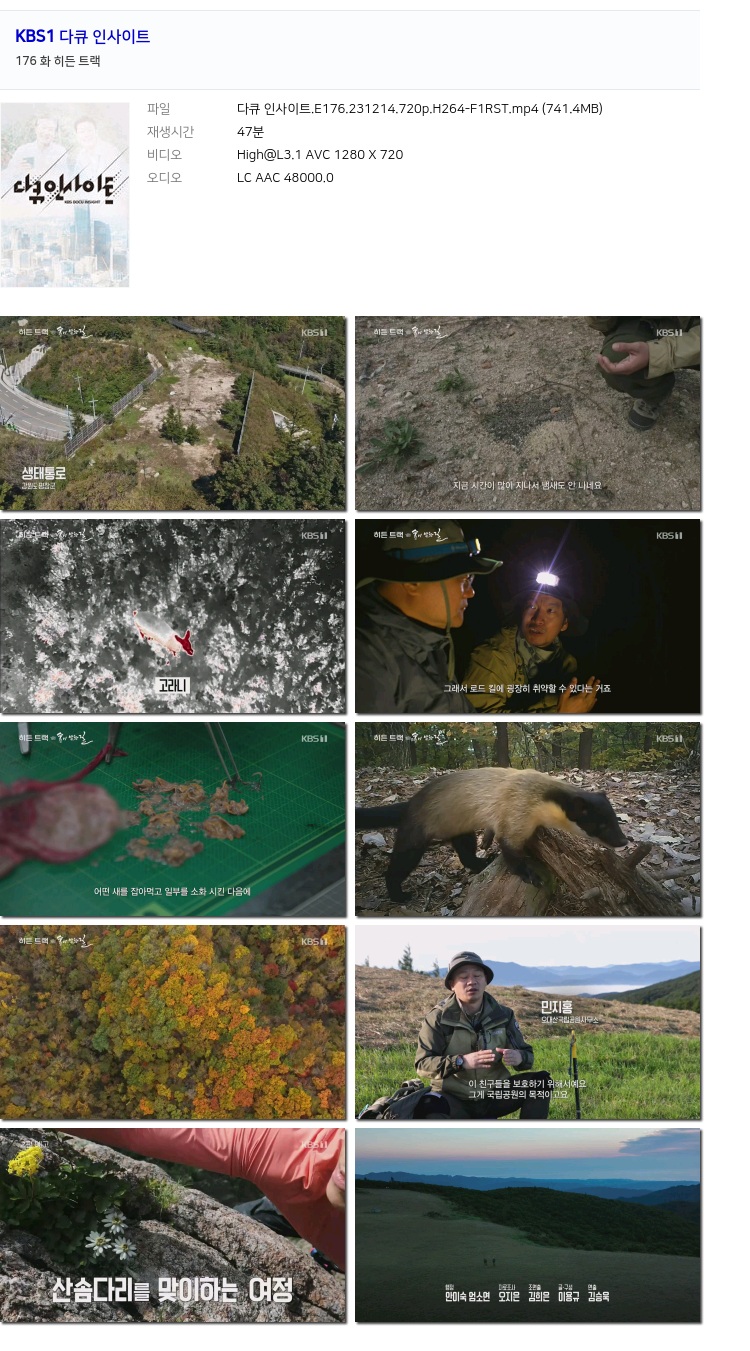 [KBS1] 다큐 인사이트 히든 트랙.E176.231214.720p.H264-F1RST 저장 - 파일썬