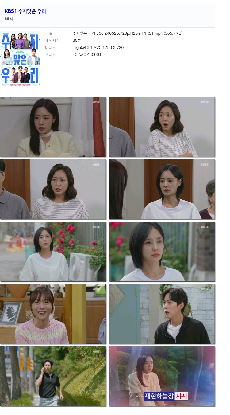 [KBS1] 수지맞은 우리.E66.240625.720p.H264-F1RST 저장 - 파일썬